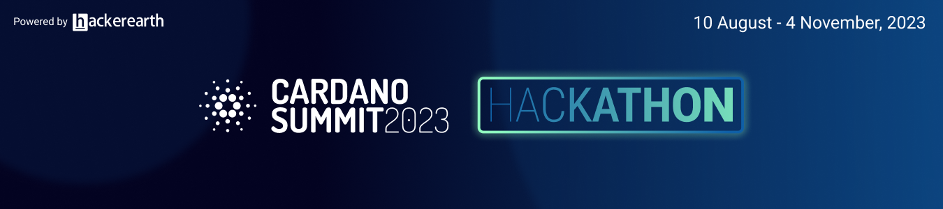 Online Hackathon | HackerEarth developer event | Cardano Summit Hackathon