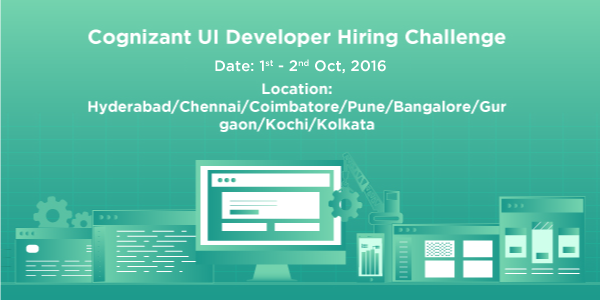 Cognizant UI Developer Hiring Challenge
