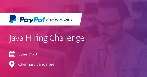 PayPal Java Hiring Challenge