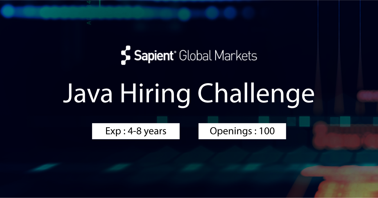Sapient Global Markets Java Hiring Challenge
