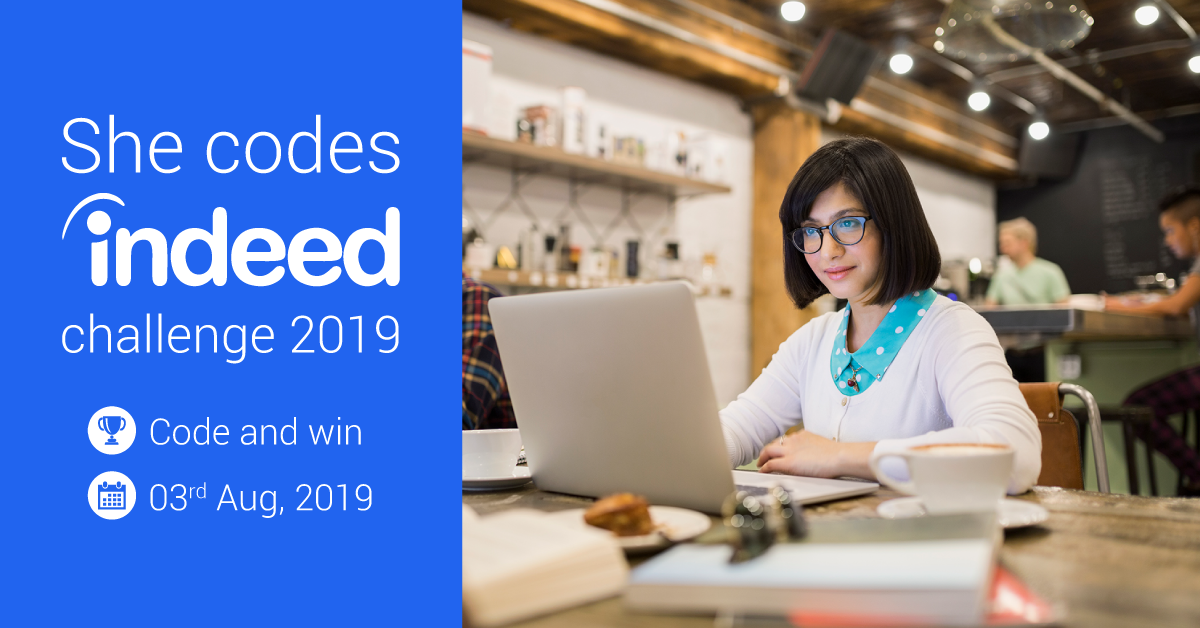 She codes, Indeed challenge 2019