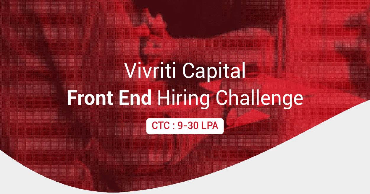 Vivriti Capital Frontend Hiring Challenge